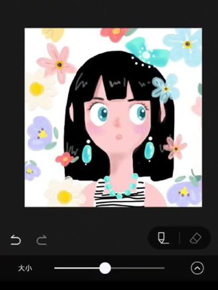 修图软件画小人儿,好好玩,快试试快试试#画画 #一种很新的po图方式 #...
