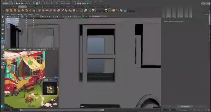 MAYA入门基础建模教程之21车门窗完结制作