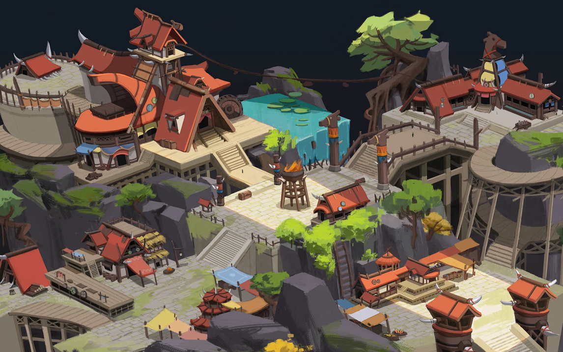 【3dmax场景建模】0基础场景建模案例学习说明书,游戏场景模型制作,...