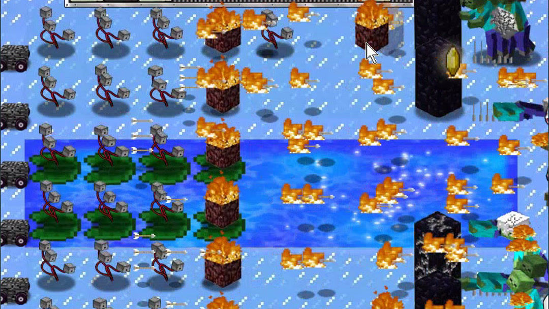 我的世界器械大战僵尸火很厉害