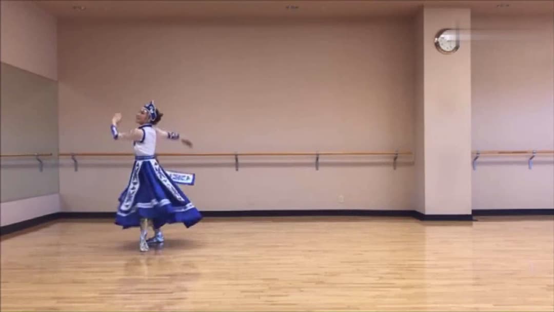 2019最火抖音舞蹈民族舞独舞《天边》简单易学蒙古族舞蹈视频