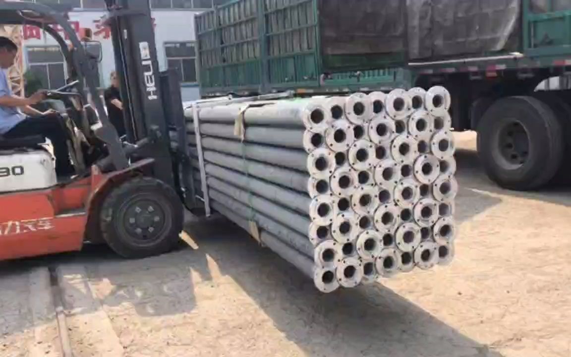 大棚法兰连接镀锌翅片管生产完成可以发货啦