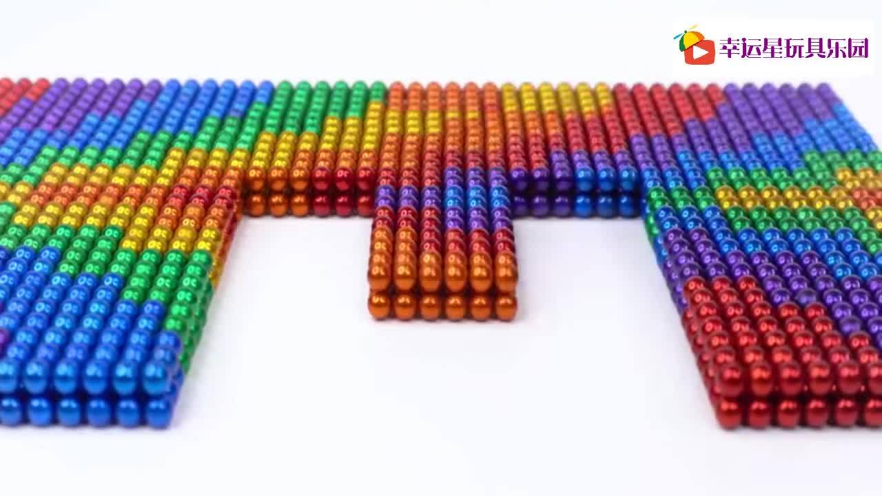 手工巴克球搭建滑梯泳池模型,益智亲子玩具