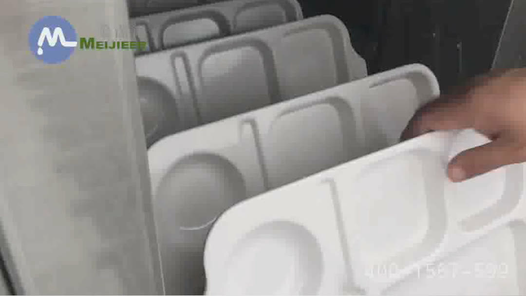 食堂洗碗机工作流程完整视频,让你20秒了解透彻