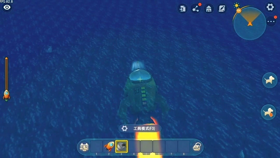 迷你世界:制作火箭潜水艇 这操作太溜了