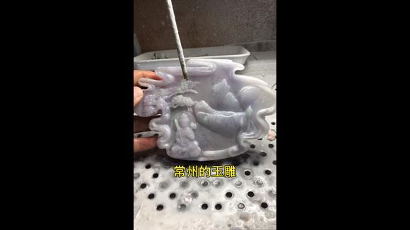 常州的玉雕工艺 翡翠摆件雕刻