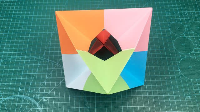 可以玩的折纸来了!组合旋转卡片,一吹就转!
