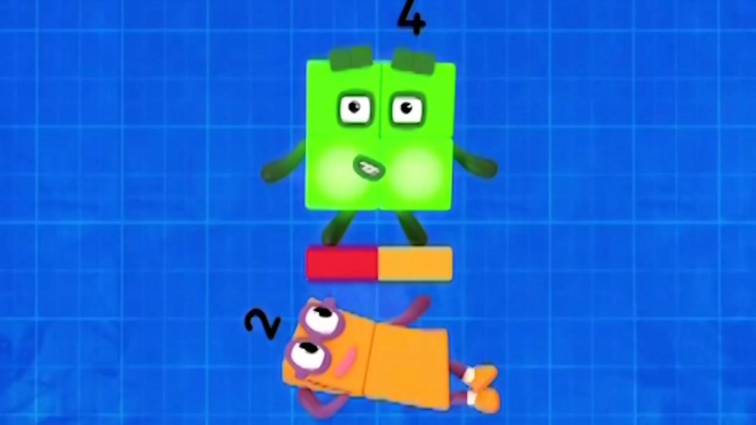 数字方块 趣味动画:小4是什么形状的呢?大家知道吗,一起来看看