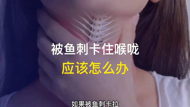 鱼刺卡在喉咙里,该怎么办呢?