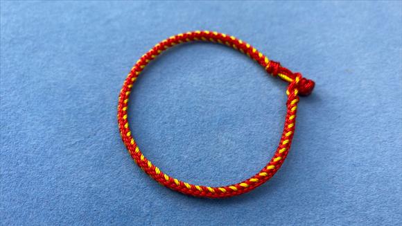 手工编织手绳的详细教程,八股辫手链,简单好学,一定要收藏哦