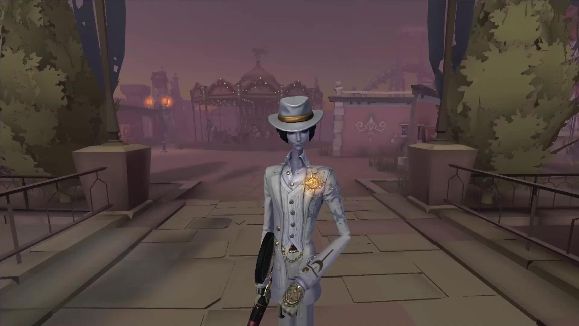 第五人格Glog:宿伞新皮日月相随首战,没辫子的宿伞很帅!