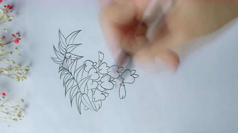 美女简笔画铃铛花,画如其人一样的美丽,这是手残党比不了的啊!