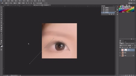 PS 转手绘-眼睛、PS转手绘教程、SAI转手绘