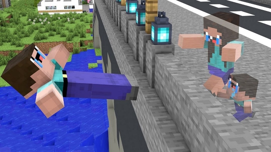 我的世界:悲伤的故事(上),泪目!大叔失去了妻子与孩子