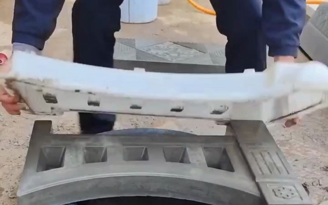 栅栏模具脱模过程以及成品展示