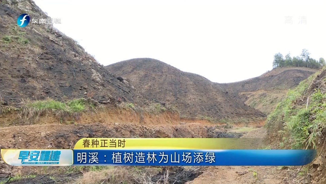 明溪:植树造林为山场添绿