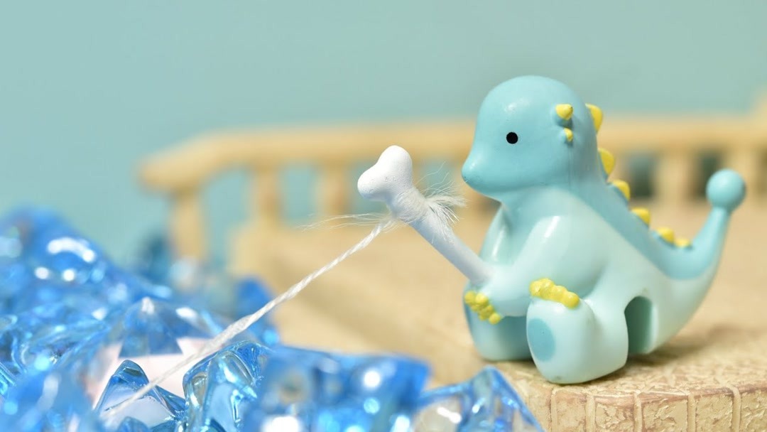 有趣定格动画:恐龙捕鱼,真是太有意思了!