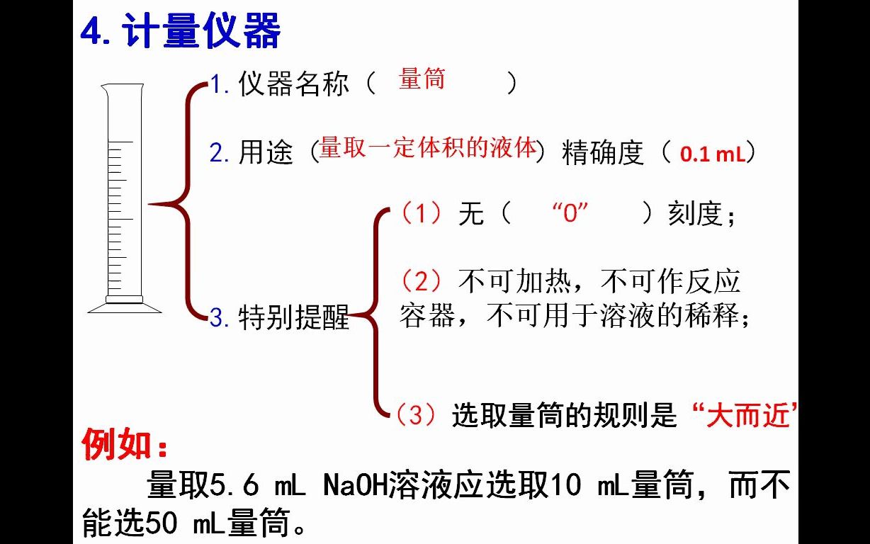 高三化学实验专题复习第一讲-常见仪器