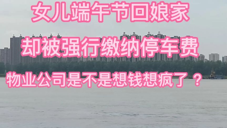 女儿端午节回娘家,却被强行缴纳停车费 物业是不是想钱想疯了 ?