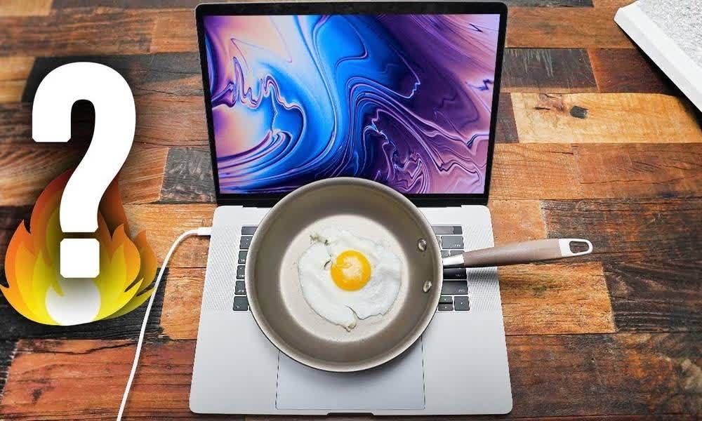 用一直运行的笔记本煎蛋,会是什么效果?眼睛可千万别眨了