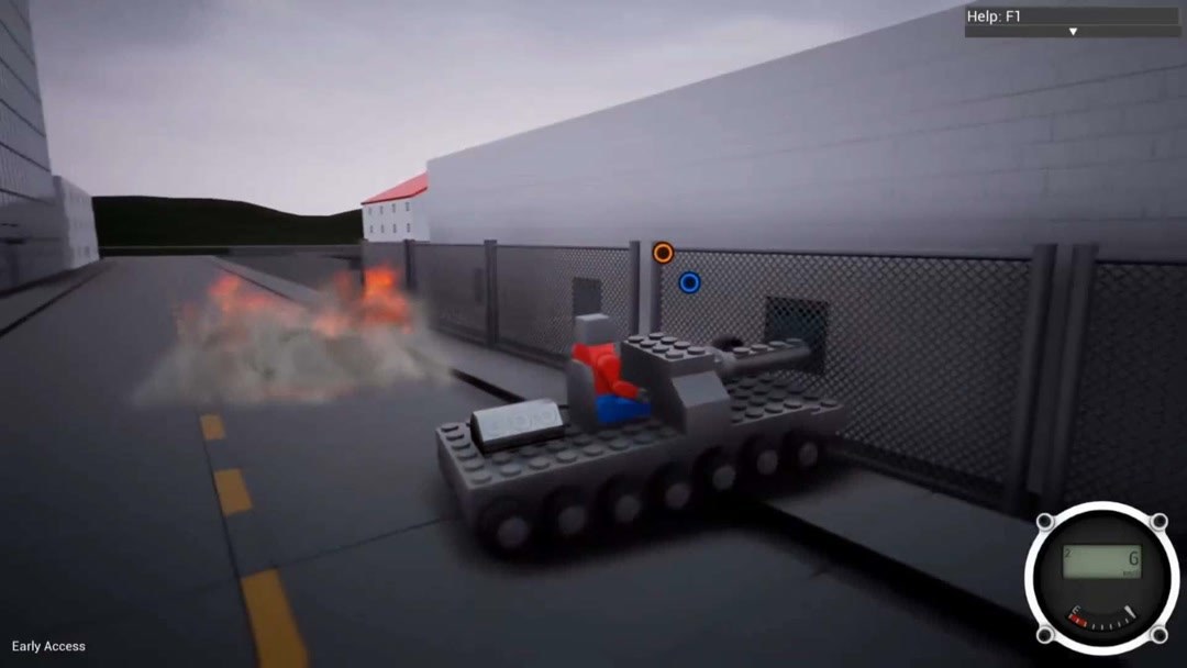 乐高坦克测试 自制简易坦克