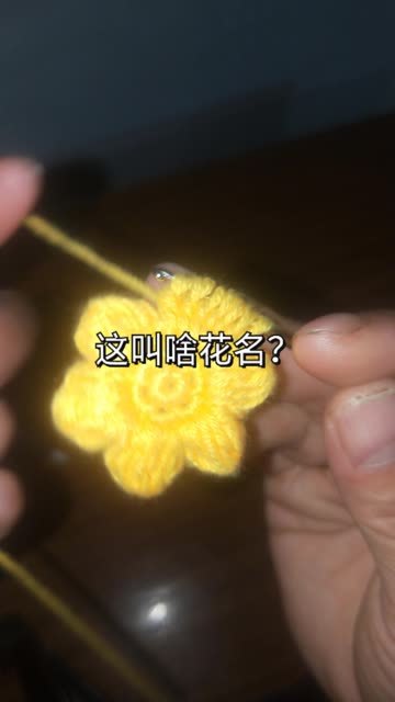 毛线花 编织教程