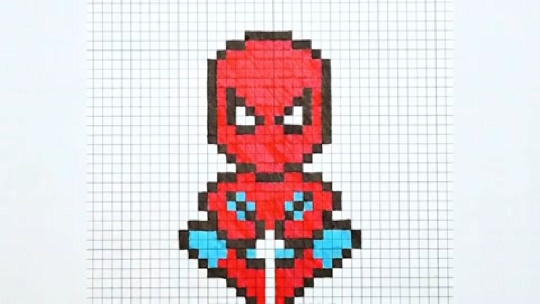 Challenge：用格子本就能画出一只蜘蛛侠赶快来看看