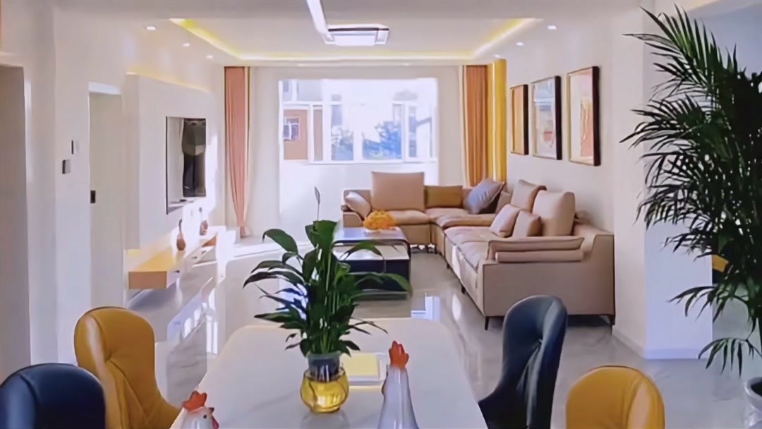 这样的开放式厨房喜欢么,设计的空间很小,客厅却大了很多