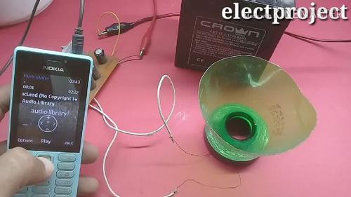 用塑料瓶扬声器,喇叭方法