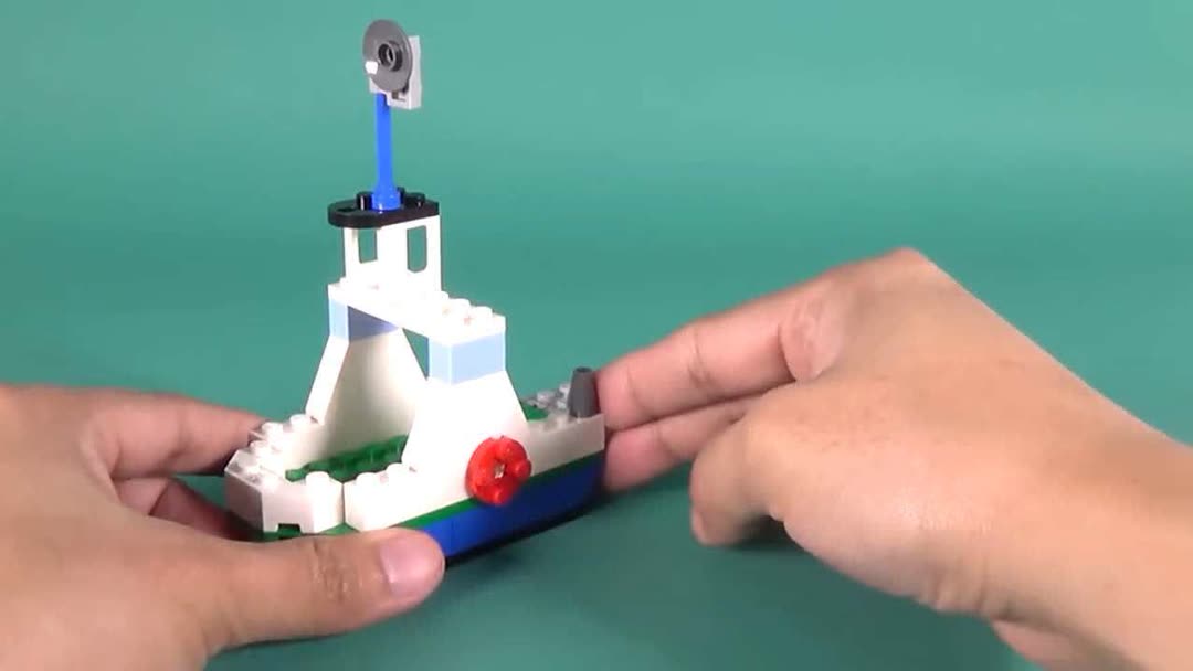 乐高积木小颗粒组装轮船模型玩具