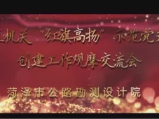 红旗高扬-菏泽市公路勘测设计院观摩会
