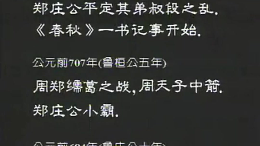 电视剧《东周列国之春秋篇》(唐国强 奚美娟)片尾(