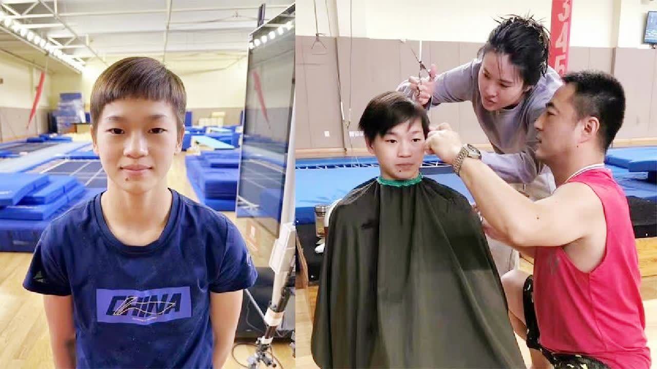 15岁全红婵时髦发型引热议,由奥运冠军亲自操刀,网友:太幸福