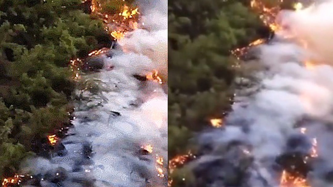 现场曝光!昨日四川凉山突发森林火灾 千余人正在全力扑救
