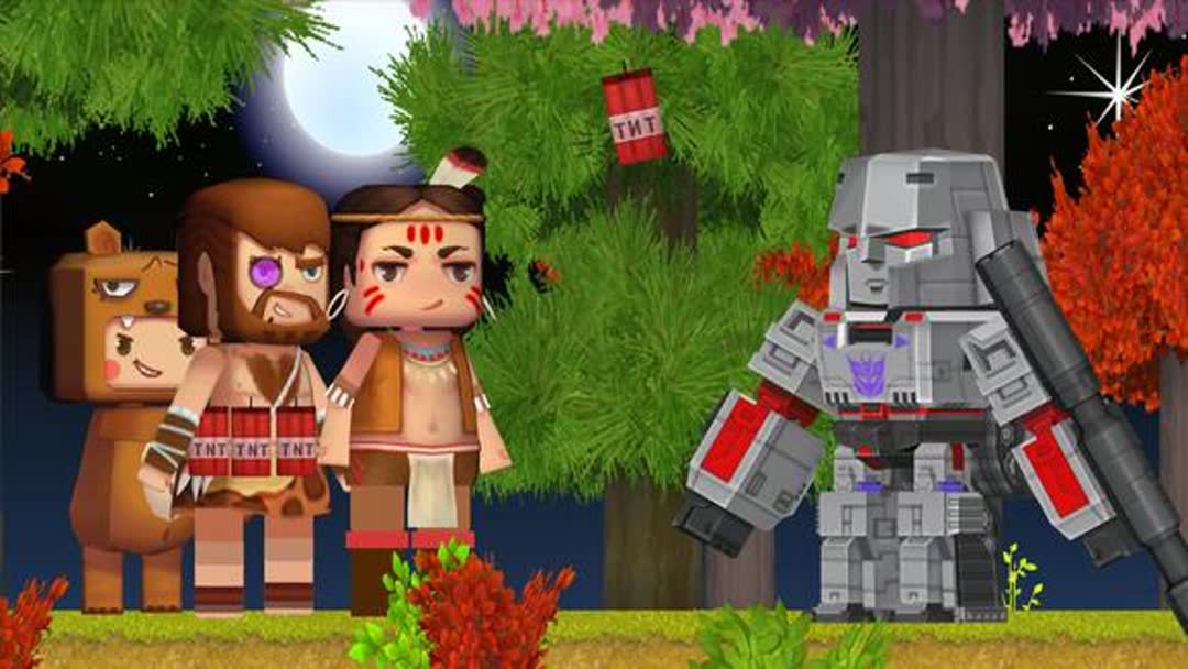 迷你世界动画:酋长恢复记忆还被揍,威震天向卡卡发出挑战