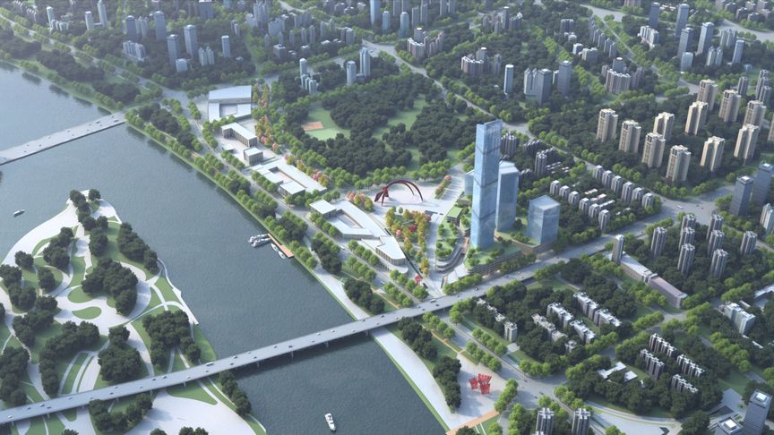 自己做的建筑动画效果图秀一下秀一下