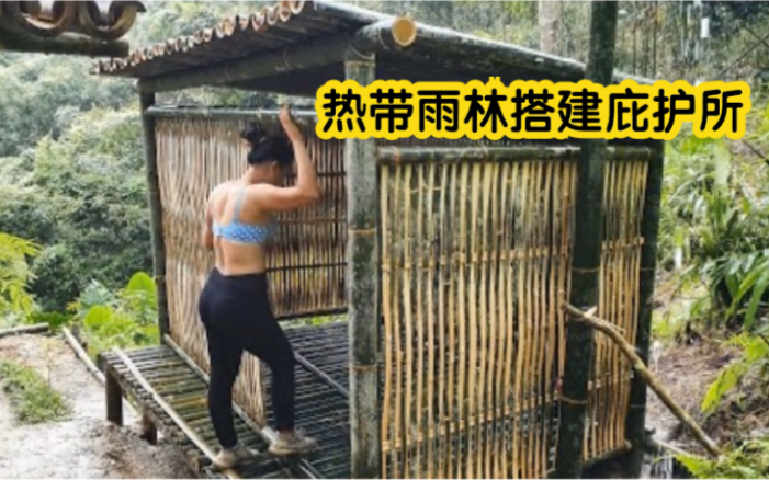 【丛林探险】东南亚热带雨林,瘦小的身材别看她是女生,力气比男人还...