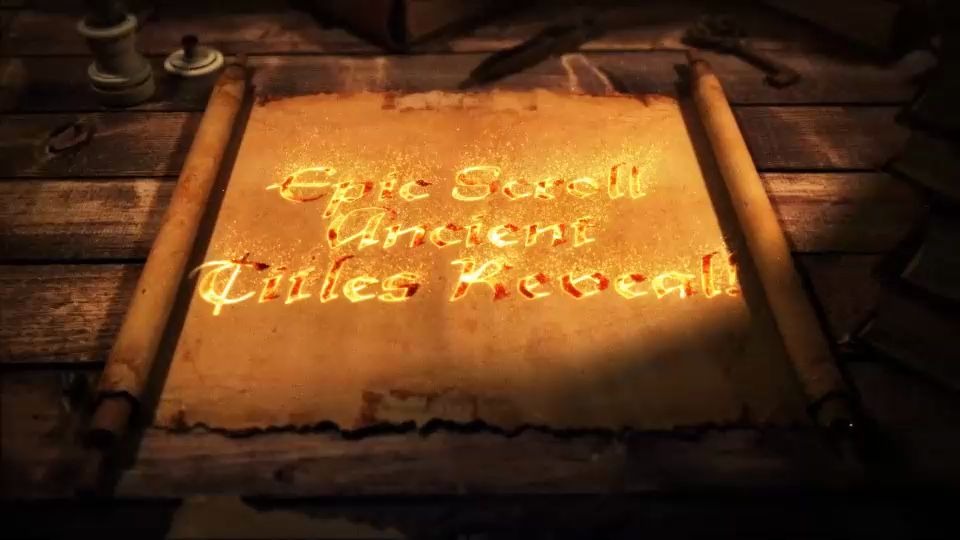 PR模板-史诗级卷轴标题