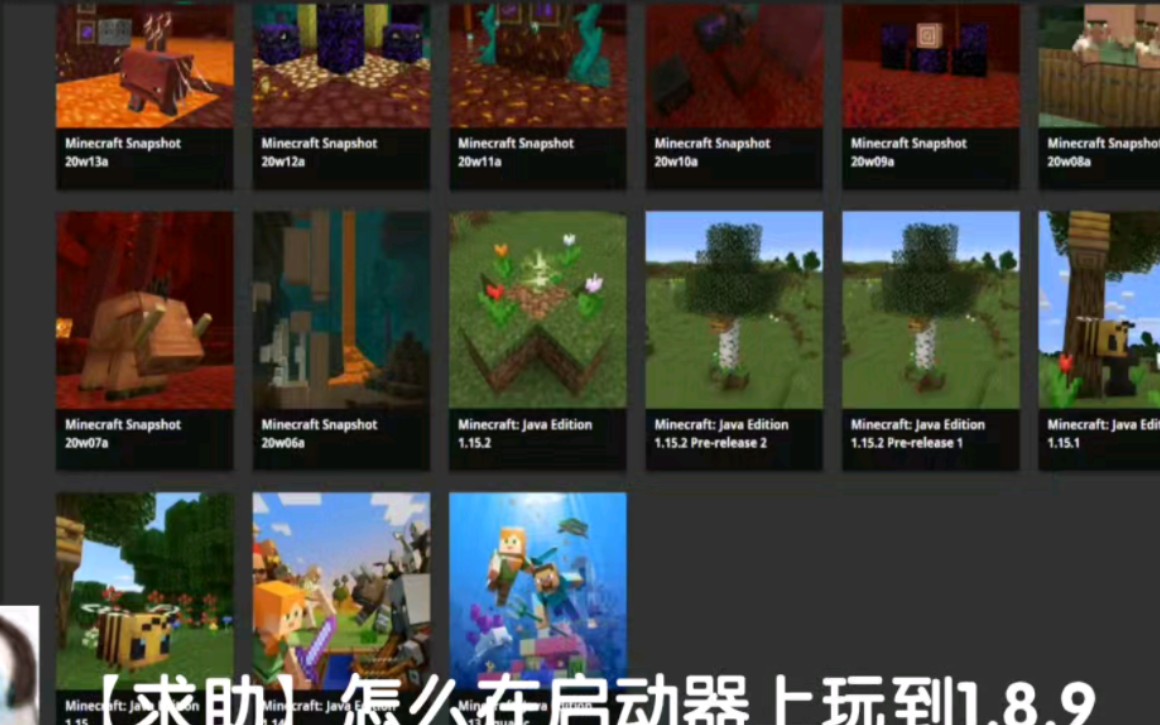 【求助】怎么在我的世界启动器上玩到1.8.9