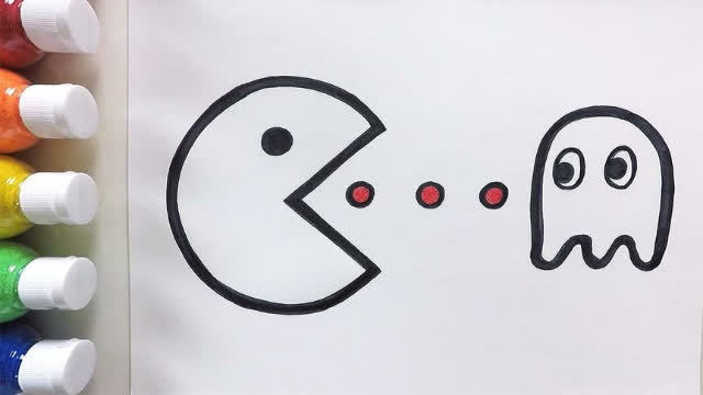 趣味手工,给卡通图片着色涂上闪光粉,太好玩了