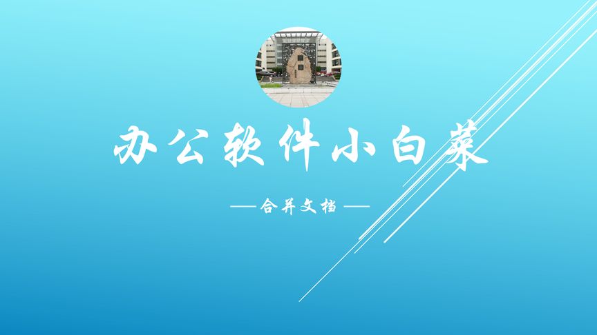 这样将多个文档合并为一个文档,方便多了。