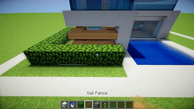 我的世界:国外玩家教你如何搭建简单好看的现代住宅