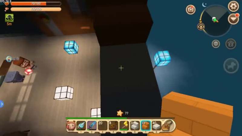 迷你世界:多人生存涓涓蜜糖分工合作 打造太空豪华欧美小别墅