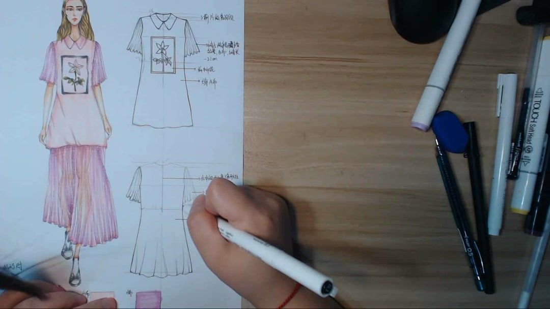 服装设计工艺:上衣设计稿