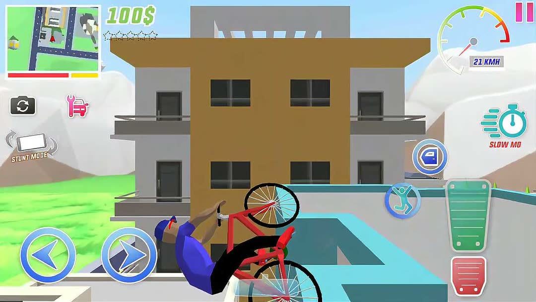 沙盒模拟器:小鼠开自行车爬房子飞天遁地为什么不会摔倒