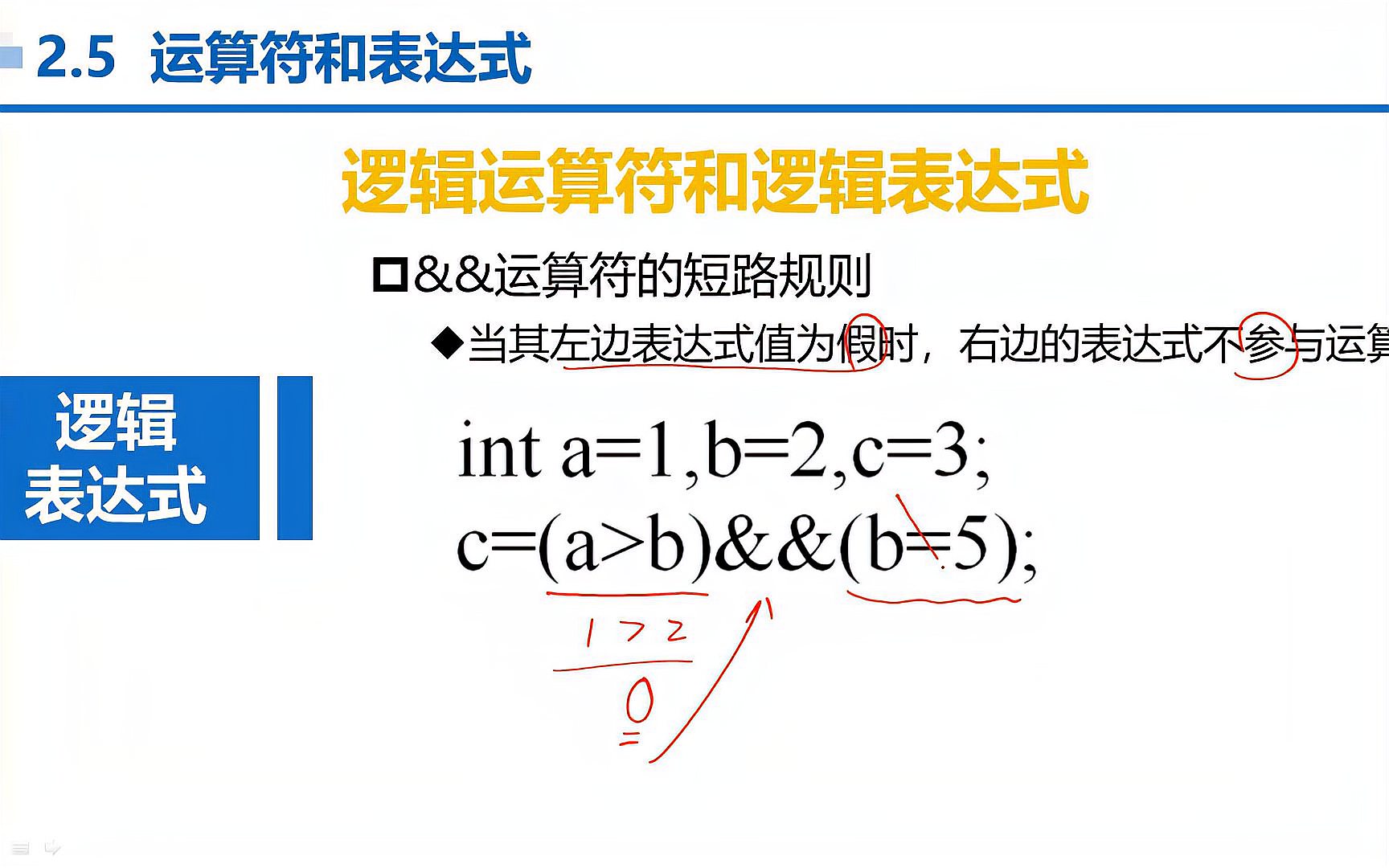 C语言 第2章 顺序结构 2-5-14 逻辑运算符与