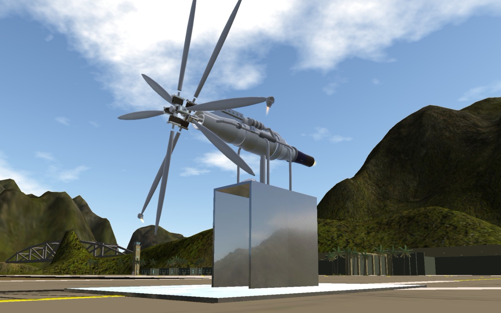 【简单飞机】我做出了卡不死你手机的涡桨发动机