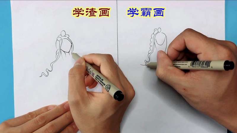同样是画叶罗丽茉莉仙子,学渣PK学霸,强烈对比,反差真大