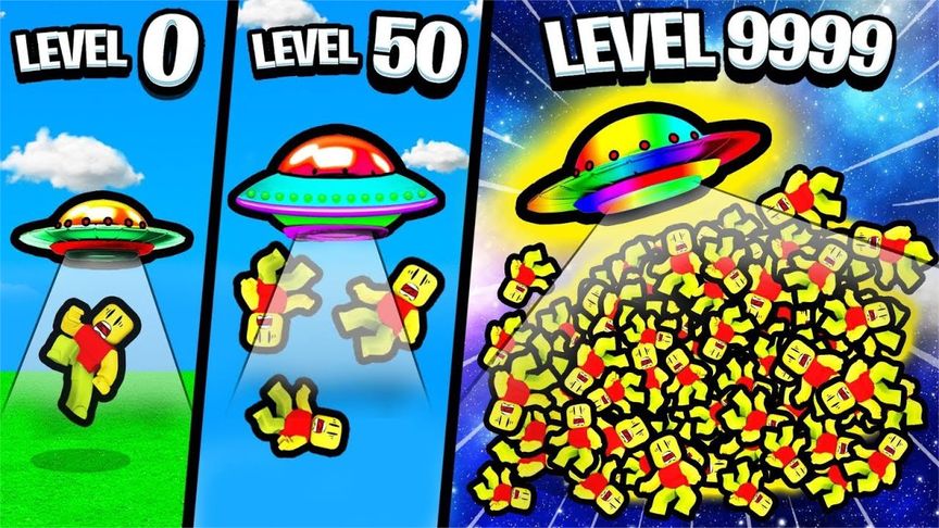 RobloxUFO模拟器:变成进击的外星人!掉落的装备也太奇葩了!