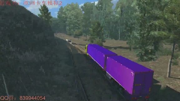 欧洲卡车模拟2:卡车跑铁轨,还有这操作?
